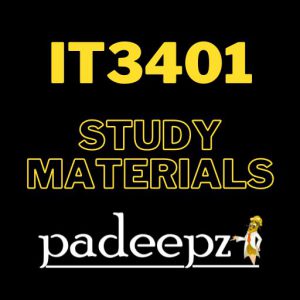 IT3401 Web Essentials [PDF] - Notes, Important Questions
